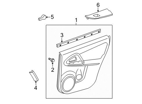 04715-T7W-A90 - Genuine Honda Face, RR. (DOT)