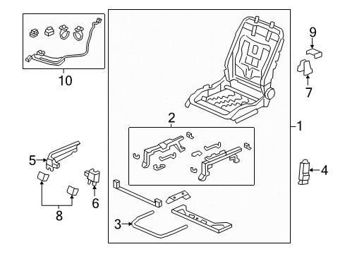 33100-T2A-A61 - Genuine Honda Headlight Assy., R.