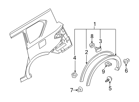 66100-T0A-A00ZZ - Genuine Honda Panel Comp,Rear