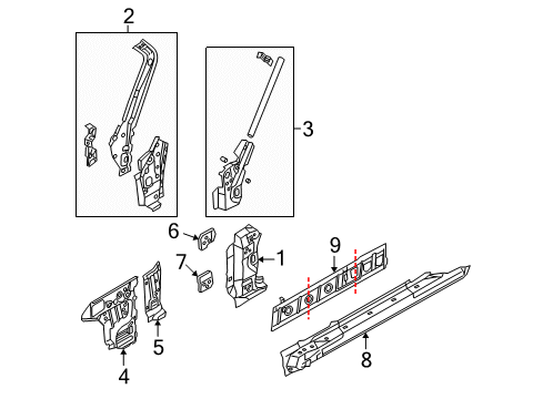 71503-T2F-A51 - Genuine Honda Molding, RR. Bumper