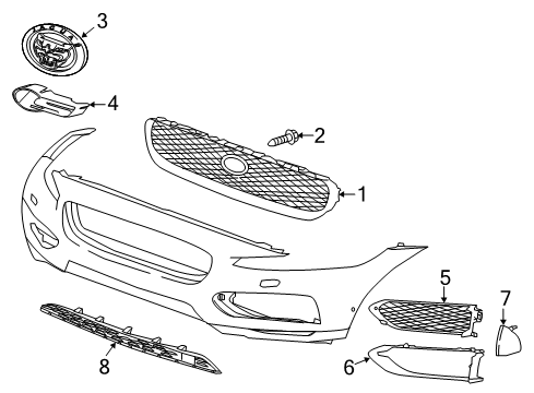 04711-TBA-A00ZZ - Genuine Honda Face,FR Bumper