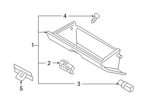 71416-TLA-A01 - Genuine Honda Bracket, R. FR. Crash Sensor