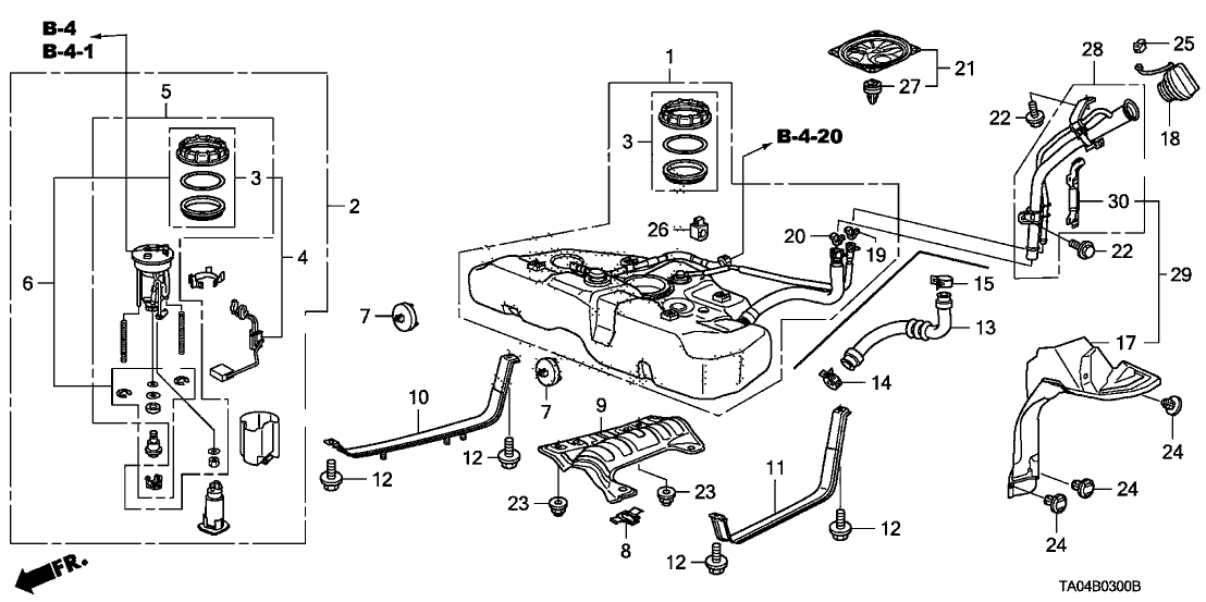 2010 Honda Accord 4 Door LX KA 5AT Fuel Tank - Honda Parts Now