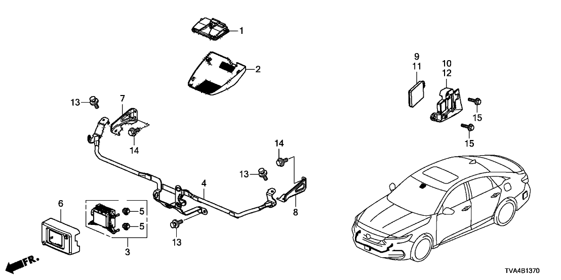 36806-TLA-A01 - Genuine Honda Clip, Alignment Bolt