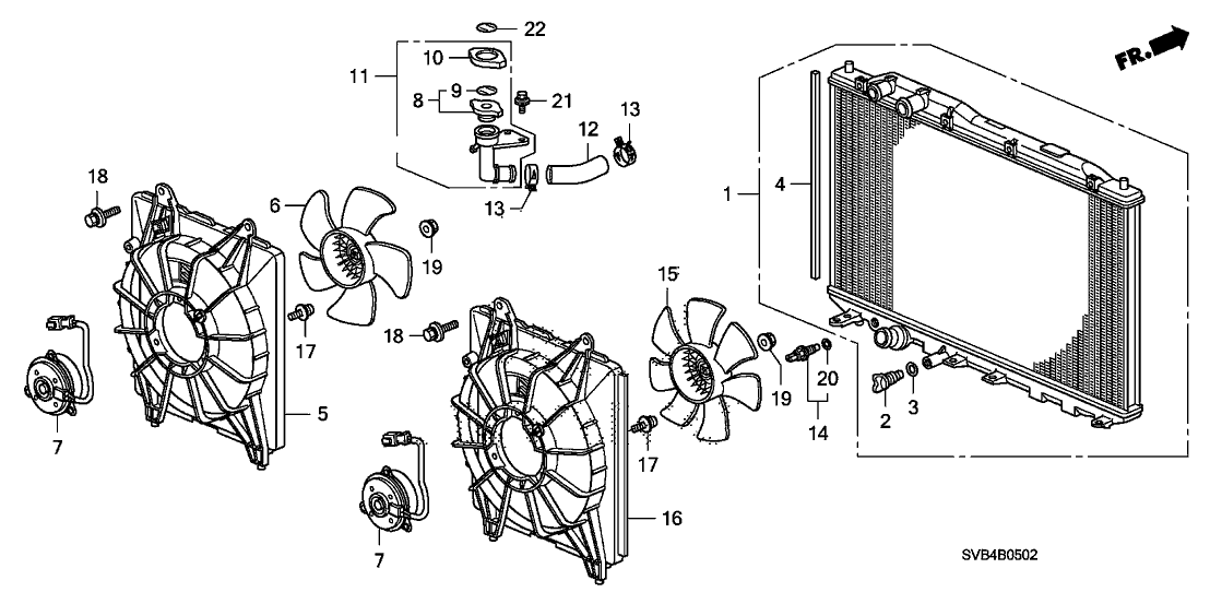 19010-RNB-A51 - Genuine Honda Radiator (Denso)