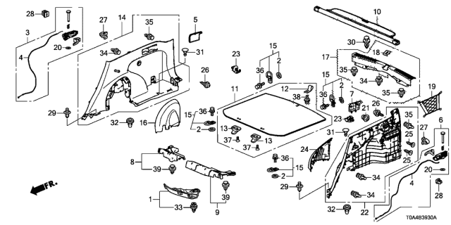 84640-T0A-A01ZC - Genuine Honda Lng Assy,*NH167L*