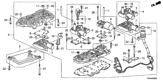 25420-RBL-003 - Genuine Honda Strainer Assembly (Atf)