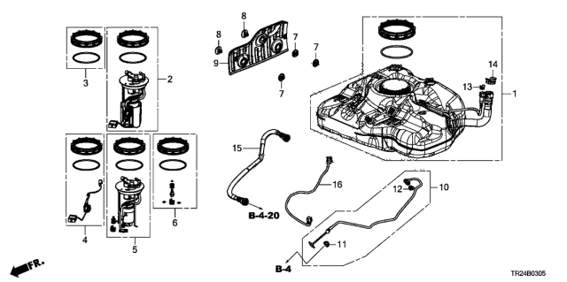 17725-TR0-A01 - Genuine Honda Tube, Fuel Vent (Orvr)