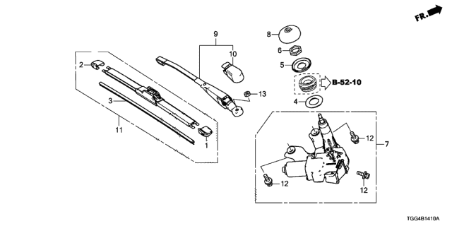 76721-T0A-003 - Genuine Honda Arm Cover