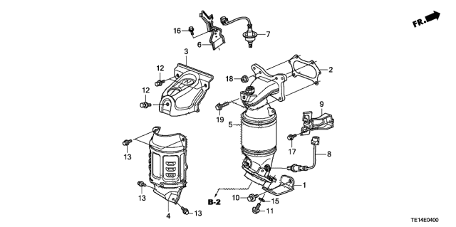 36531-R40-A01 - Genuine Honda Sensor, Air Fuel Ratio