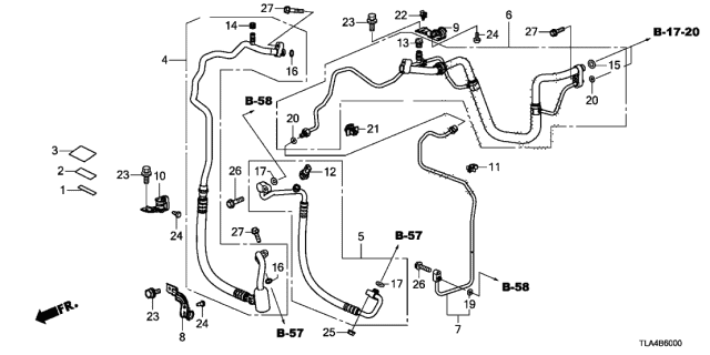 80341-TLA-A01 - Genuine Honda Pipe, Receiver