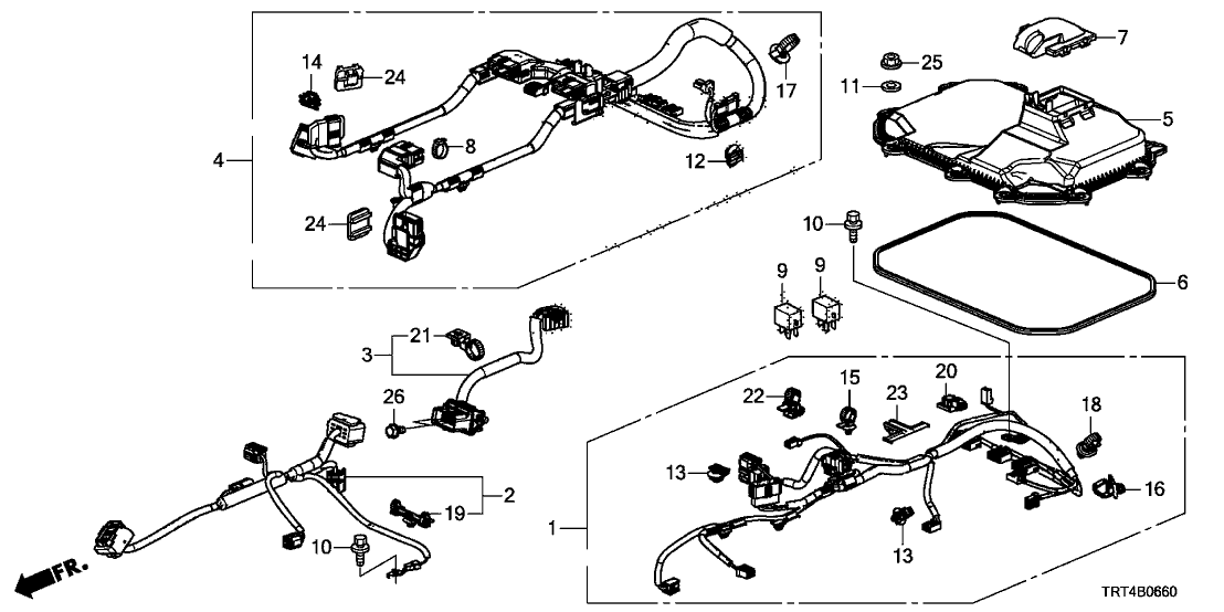 1N110-5WM-A01 - Genuine Honda Harn, Ipu