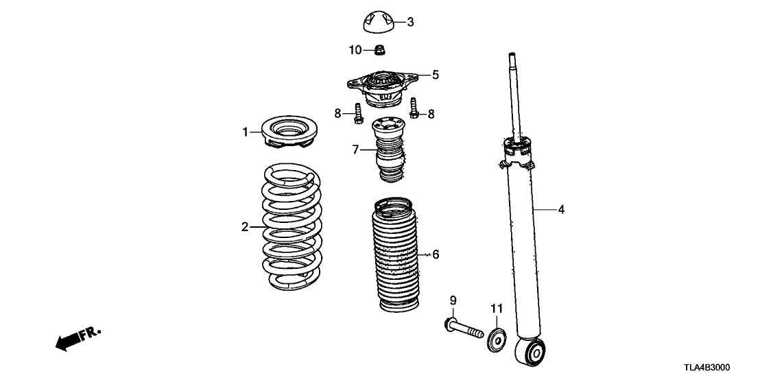 52441-TLA-A71 - Genuine Honda SPRING, RR