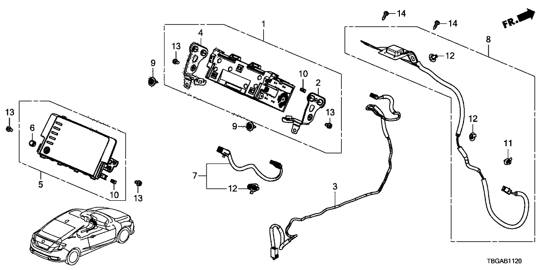 39101-TBH-AH3 - Genuine Honda UNIT ASSY-, AUDIO