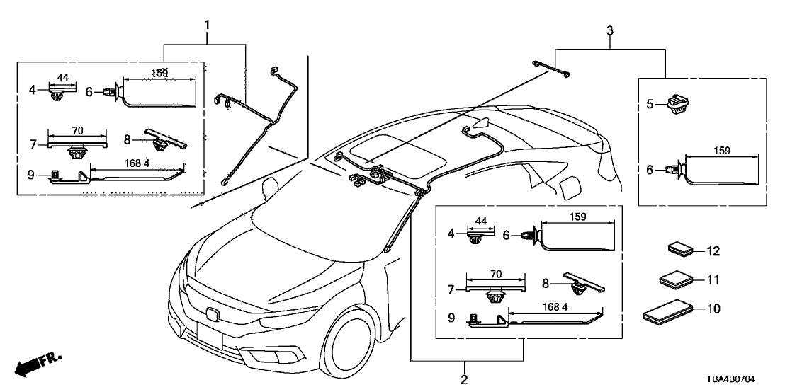 32155-TBF-A00 - Genuine Honda Wire, Interior & Sunroof