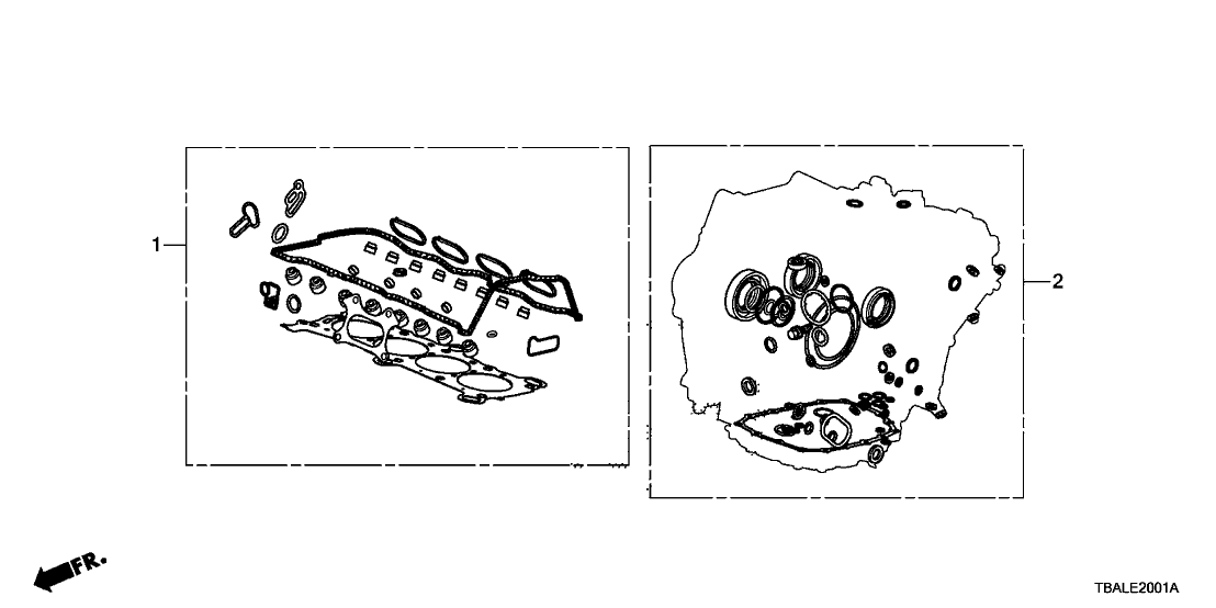06110-5BA-A01 - Genuine Honda Gasket Kit, Cylinder Head