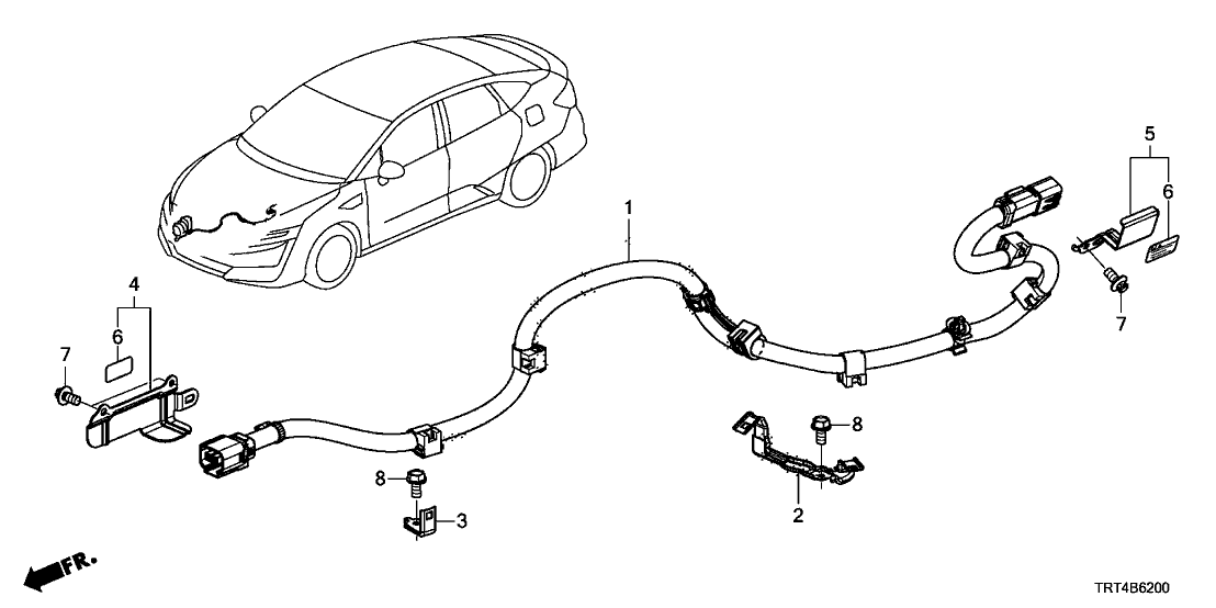 38876-5WM-A00 - Genuine Honda Protector B