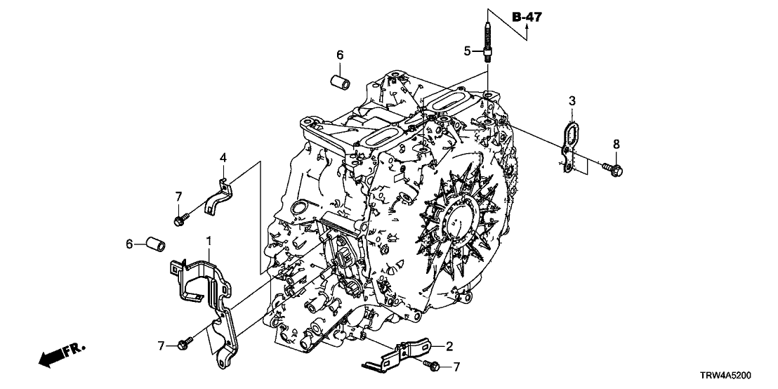 1N492-5WJ-A00 - Genuine Honda Stay Comp, FR.