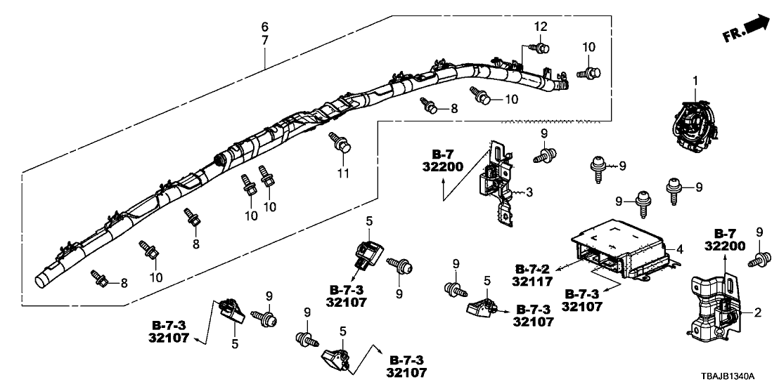 78870-TBA-A71 - Genuine Honda MODULE SET, R
