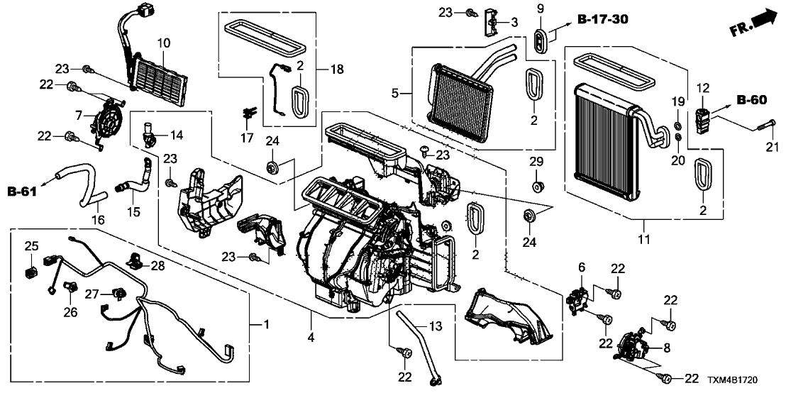 80566-TBA-A11 - Genuine Honda Clip Eva Sensor