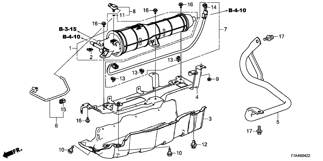 32170-T7X-A50 - Genuine Honda SUB-WIRE, FUEL