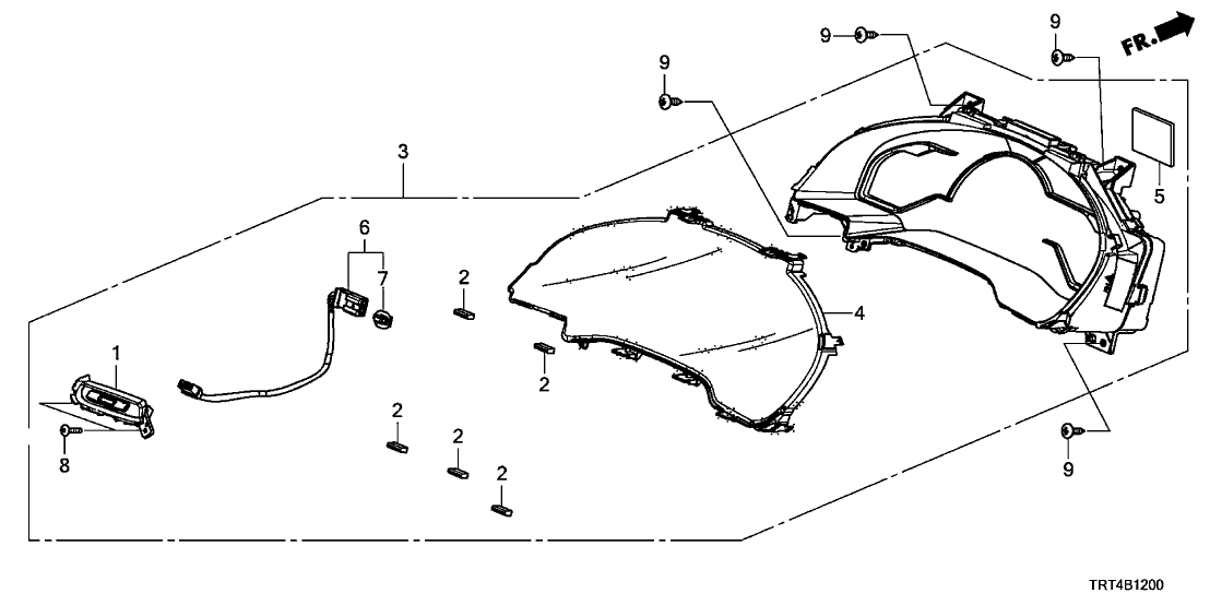78100-TRT-A01 - Genuine Honda Meter Assembly, Combination