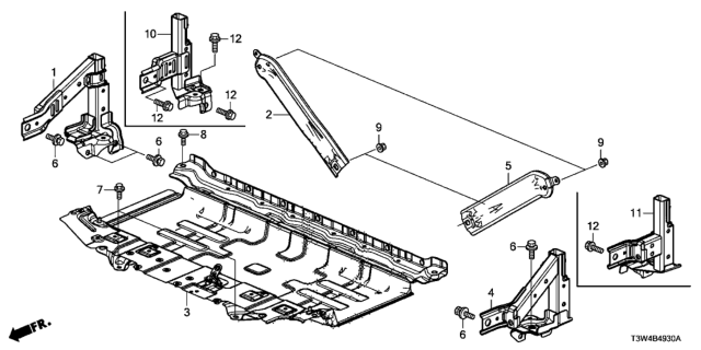 IPU Frame - 2015 Honda Accord Hybrid 4 Door HYBRID (TOURING) KA CVT
