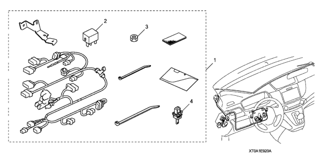 Remote Engine Starter Attachment (With Security) - 2013 Honda CR-V 5 ...