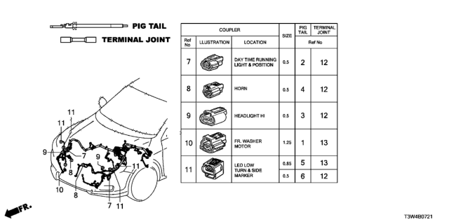 Electrical Connector (Front) - 2015 Honda Accord Hybrid 4 Door HYBRID ...