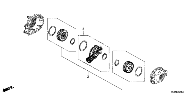 Rear Differential (Service Kit Parts) - 2019 Honda Ridgeline 4 Door RTL ...