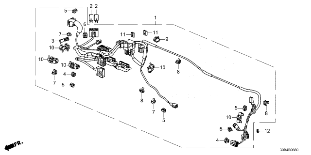 1N210-6NH-000 - Genuine Honda HARN, IPU