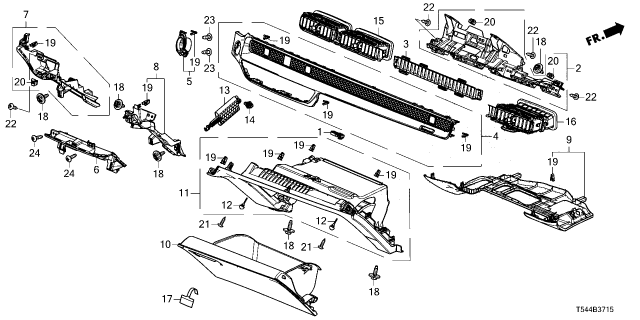 77252-T61-A01ZA - Genuine Honda GARN ASSY- *NH1310L*