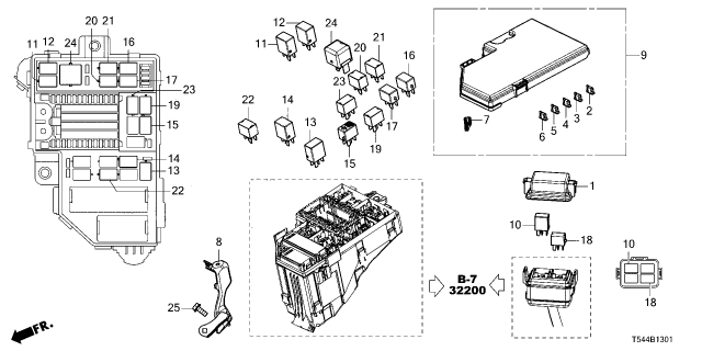 Control Unit (Engine Room) - 2025 Honda Civic Hybrid 4 Door Sport ...