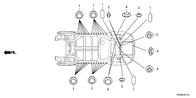 Grommet - 2025 Honda Pilot 5 Door TrailSport AWD 10AT