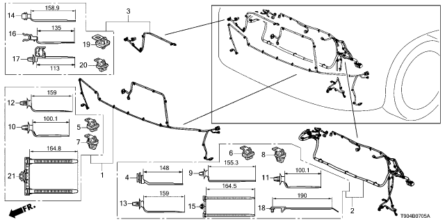 Wire Harness - 2023 Honda Pilot 5 Door Sport AWD 10AT