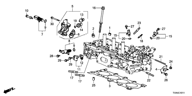Spool Valve - VTC Oil Control Valve - 2022 Honda Accord 4 Door 2.0T ...