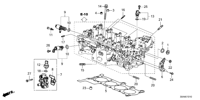 Spool Valve - VTC Oil Control Valve - 2024 Honda Accord 4 Door 1.5T LX CVT