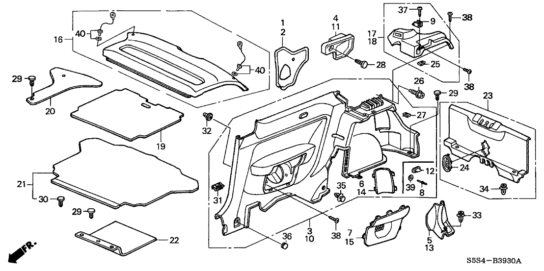 90667-S0D-003ZC - Genuine Honda Parts
