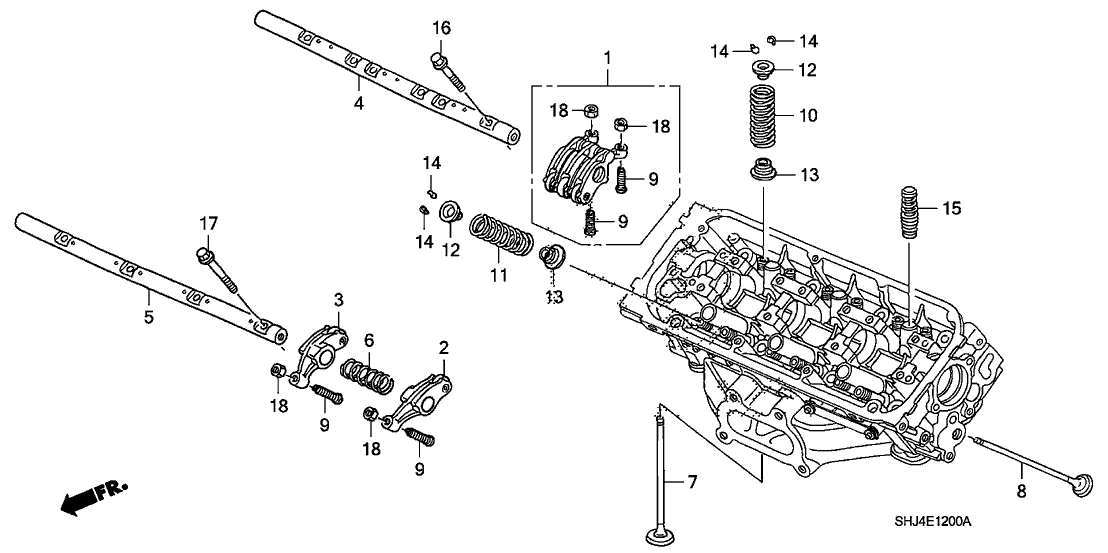 2006 Honda Odyssey 5 Door EX KA 5AT Valve - Rocker Arm (Front)