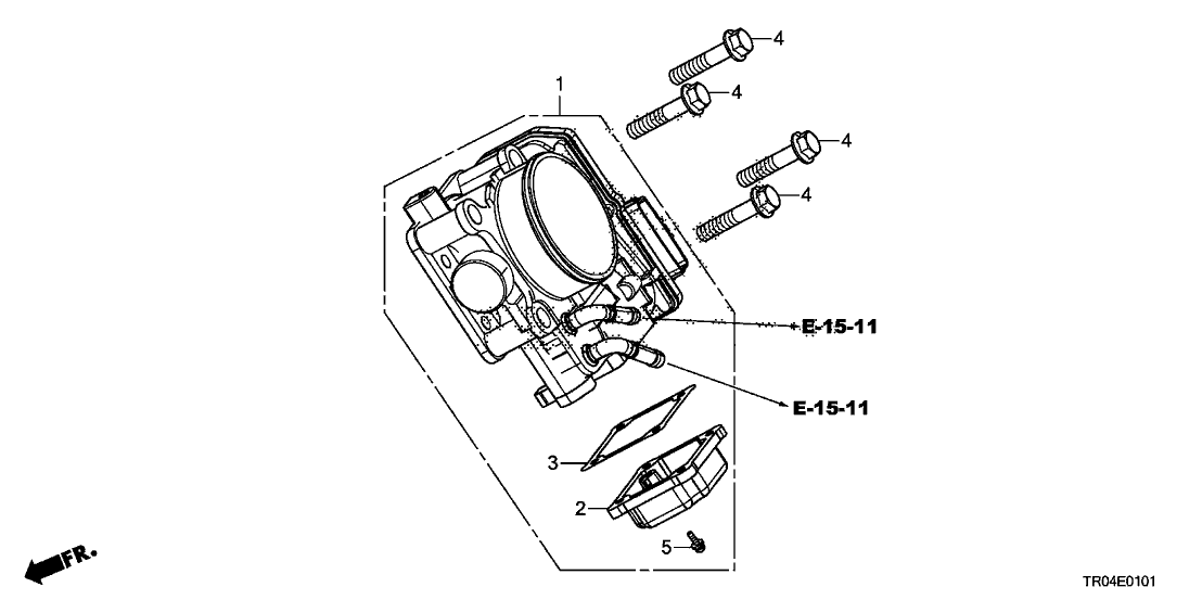 2012 Honda Civic 4 Door SI KA 6MT Throttle Body (2.4L)