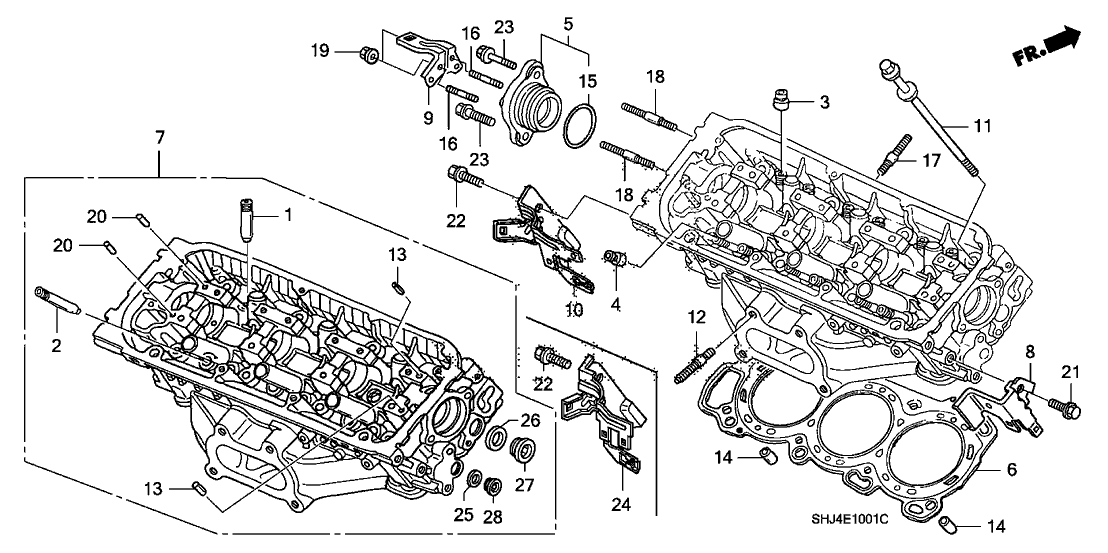 12240-RCA-A00 - Genuine Honda Cover Assy., RR. Camshaft Thrust