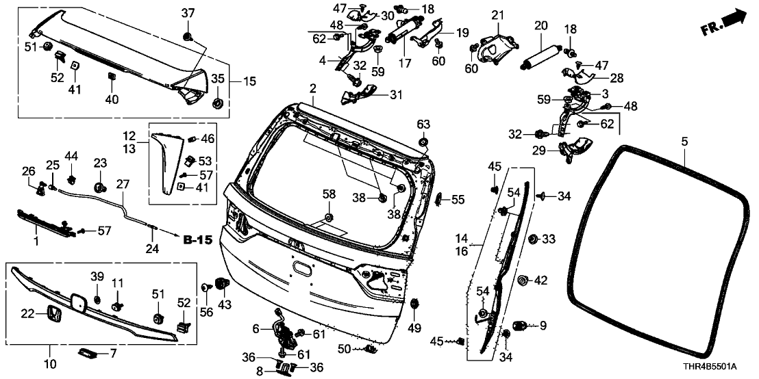 90666-SDA-A01 - Genuine Honda Clip, Snap Fitting (Po)(Natural)