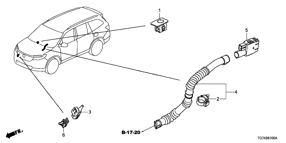 2018 Honda Pilot 5 Door LX (2WD) KA 6AT A/C Sensor