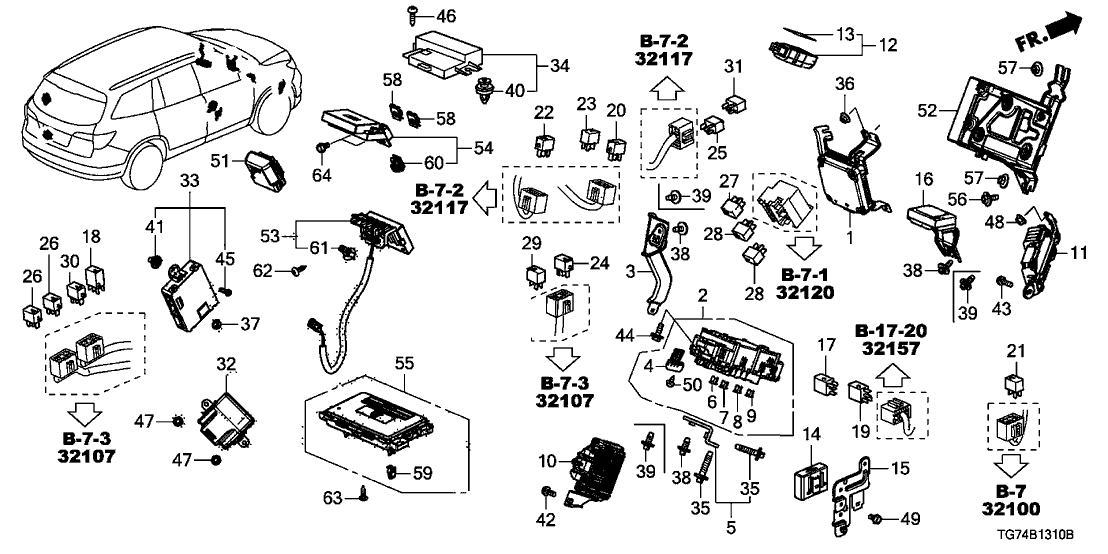 39792-SDA-A01 - Genuine Honda Relay Assy. (Micro Iso)