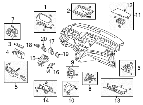 77821-T0A-A80ZB - Genuine Honda Lid, Passenger *NH167L*