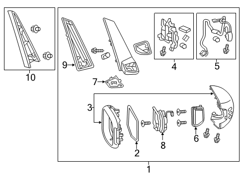 34351-TK8-305 - Genuine Honda Light Unit, Driver Side Turn (Coo)