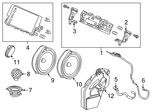 39101-TGG-A91 - Genuine Honda UNIT ASSY., AUDIO