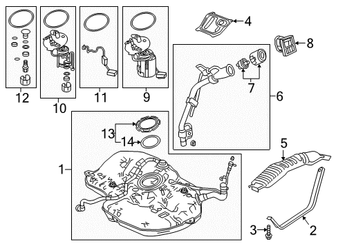 06161-59B-305 - Genuine Honda KIT, FUEL PUMP ASSY