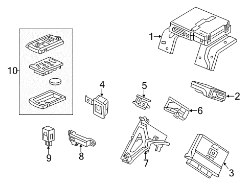 38387-TA0-J01 - Genuine Honda Antenna Assembly, Lf