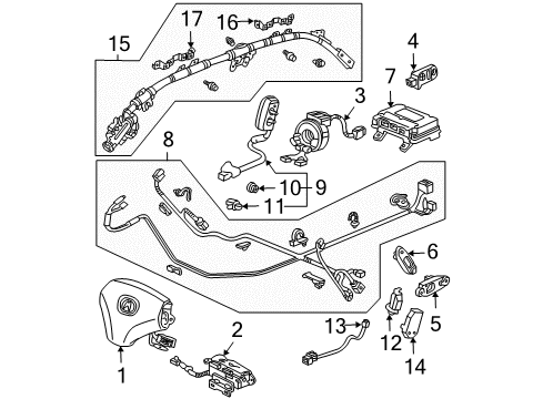 77960-SEC-C04 - Genuine Honda SRS Unit (Trw)